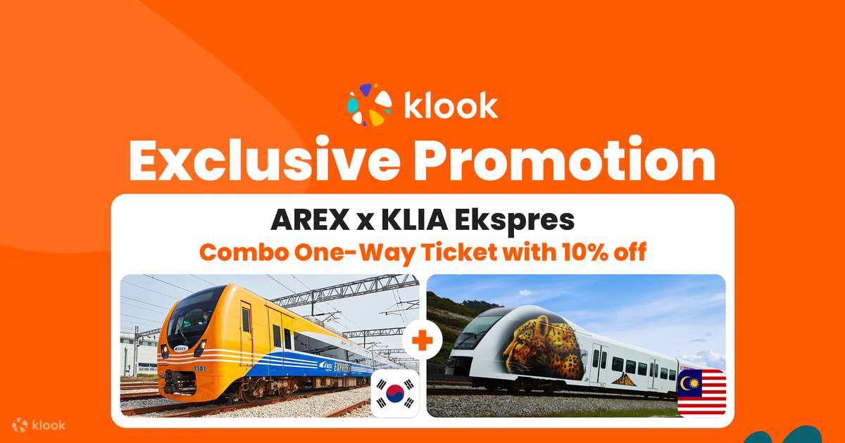 Билет на скоростной поезд AREX x KLIA Ekspres Airport Express - Klook Россия